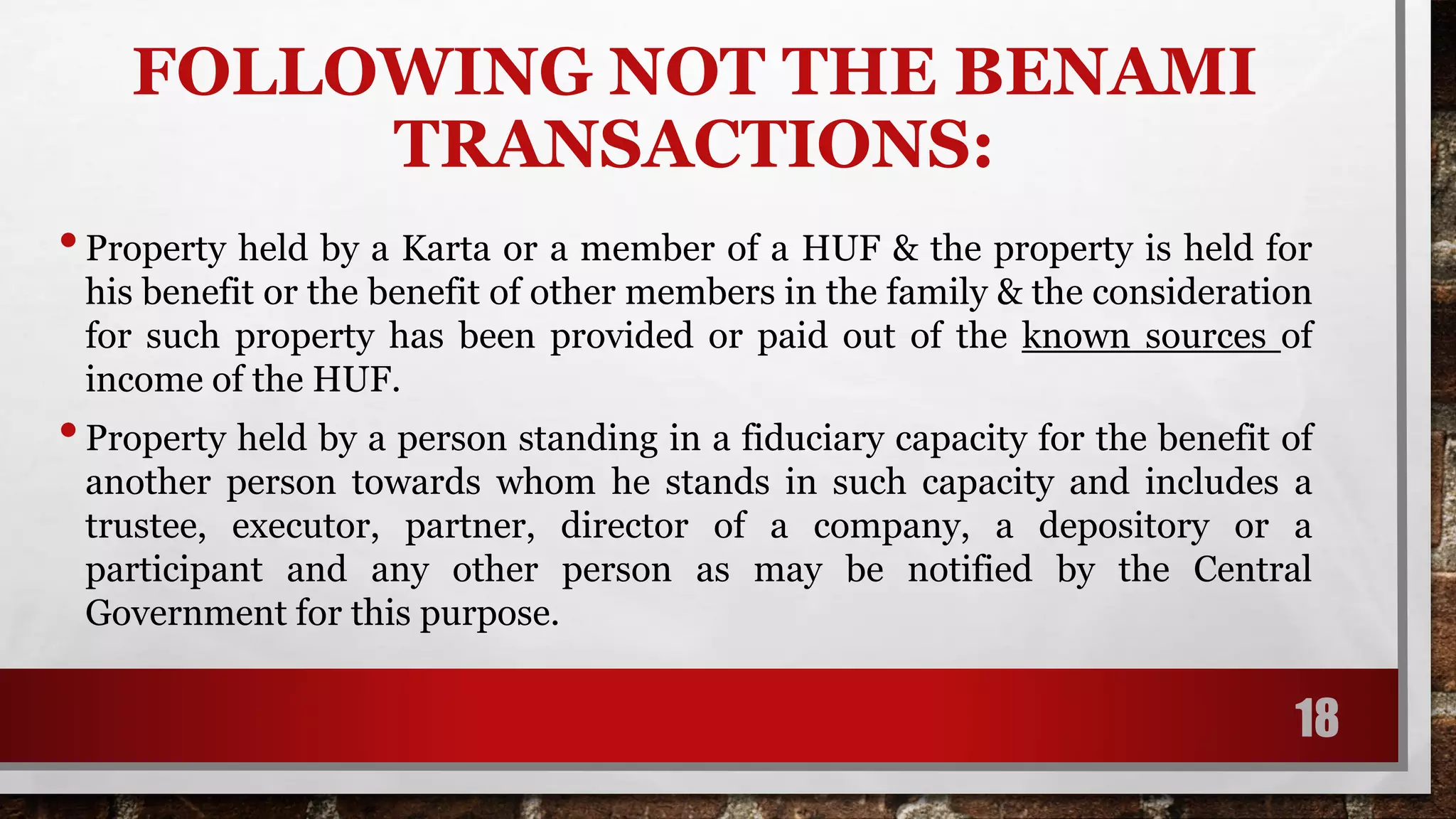 Benami property transaction act | PDF