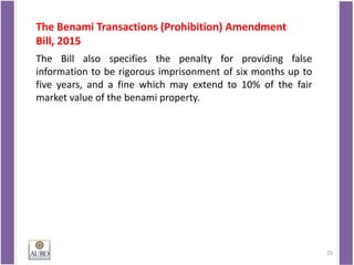 Benami Transaction Act, 1988 | PPTX