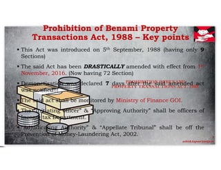 Benami transaction & demonitization | PPT