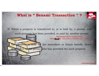 Benami transaction & demonitization | PPT | Free Download