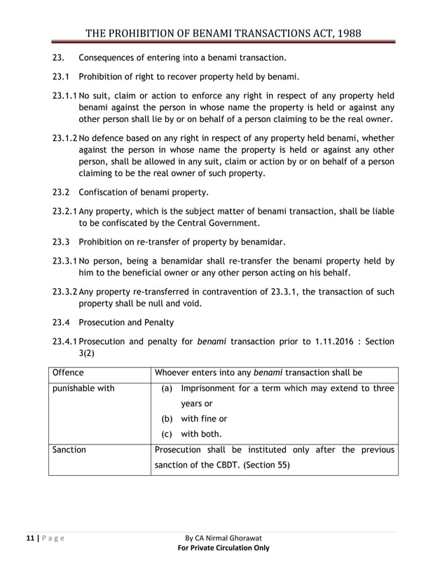 Benami transactions | PDF