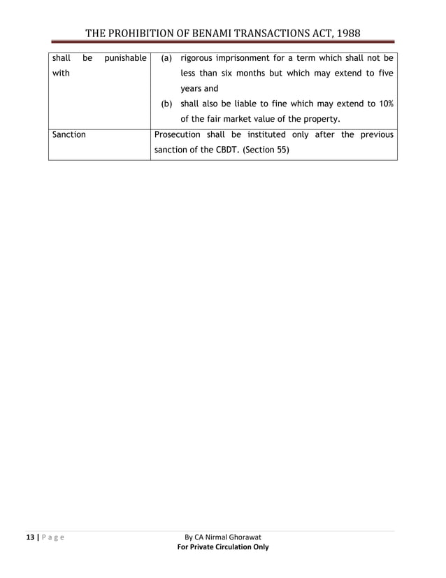 Benami transactions | PDF
