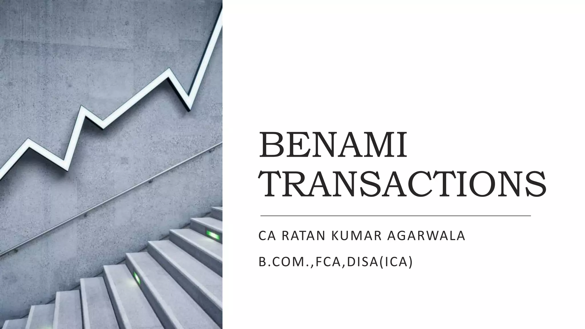 Benami transactions | PPTX