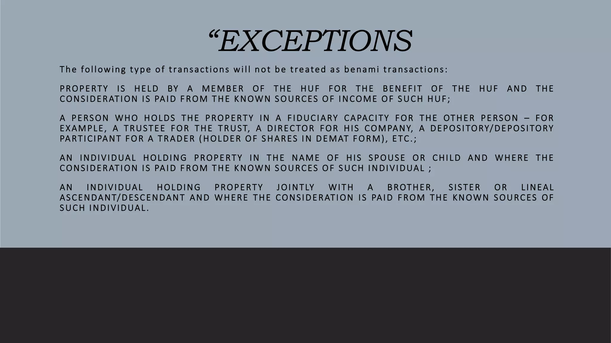 Benami transactions | PPTX