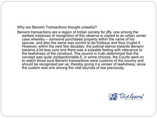 Benami transactions or Benami property.pptx