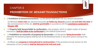Benamitransactions(prohibition)act2017 | PPT