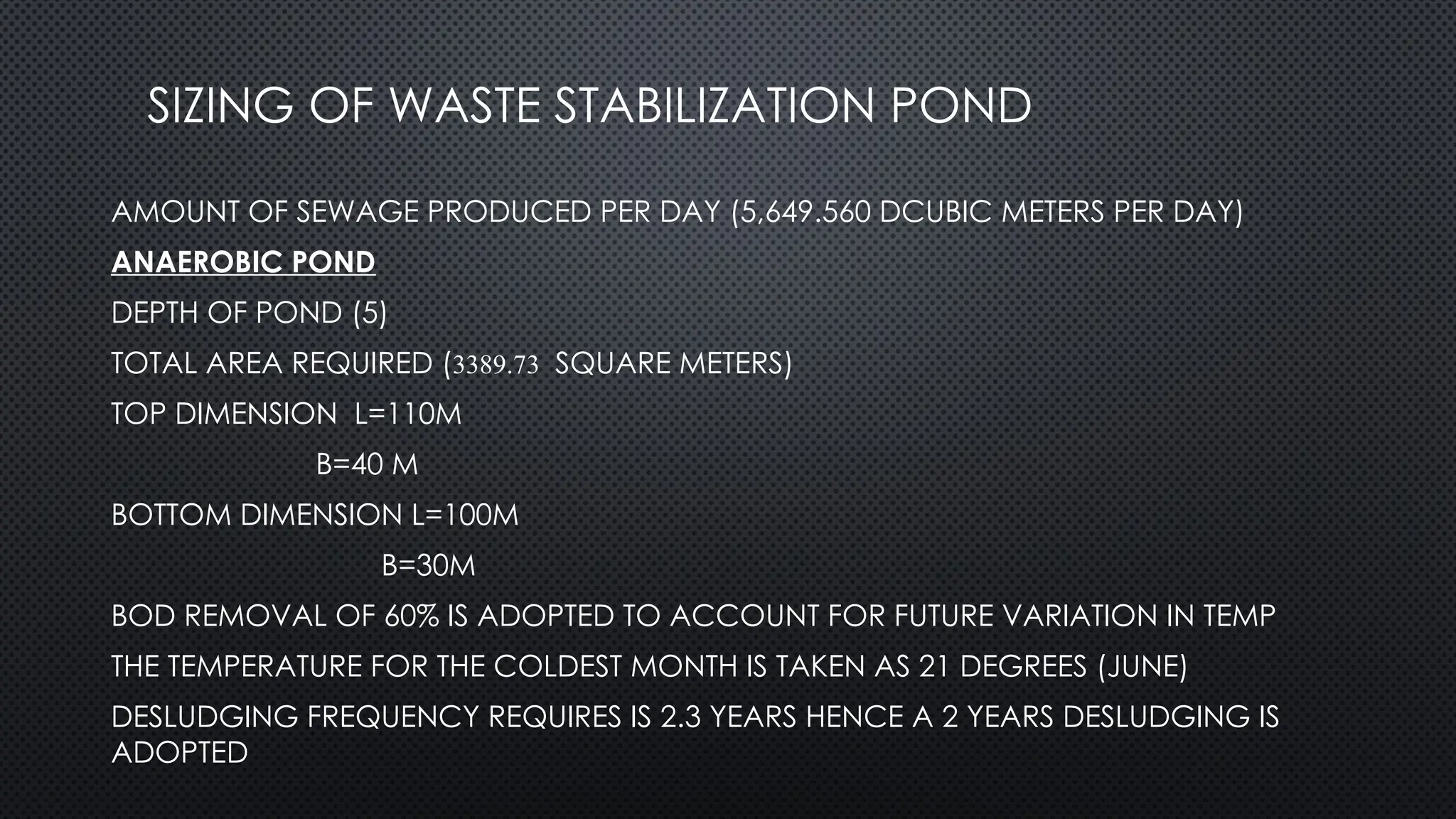 Waster water stabilization ponds and waste water treatment | PPTX