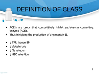 ANGIOTENSIN CONVERTING ENZYME NHIBITORS IN THE MANAGEMENT OF MYOCARDIAL ...