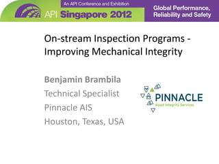 Ben brambila on stream inspection | PPT | Free Download
