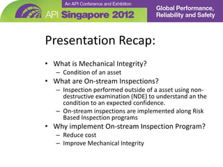 Ben brambila on stream inspection | PPT