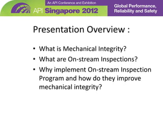 Ben brambila on stream inspection | PPT