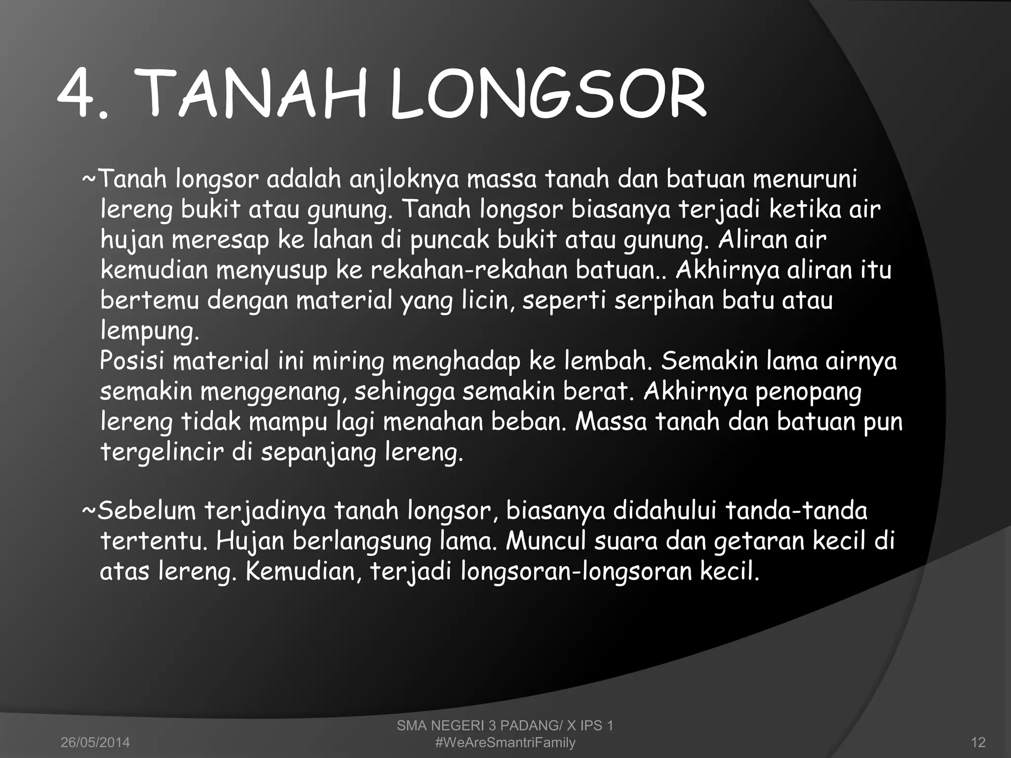 Bencana alam dan penanggulangannya | PPTX