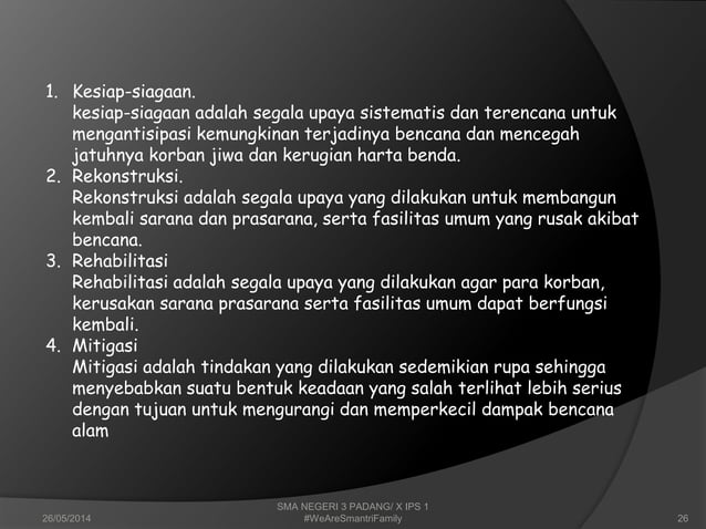 Bencana alam dan penanggulangannya | PPTX