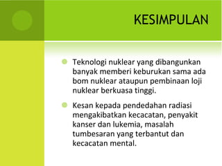 Bencana nuklear di jepun | PPT