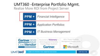Ben Chamberlain, UMT360: PPM + Financial Intelligence = Greater ROI | PPT