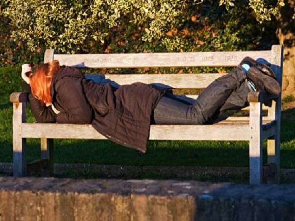 Benches sleeping (v.m.)