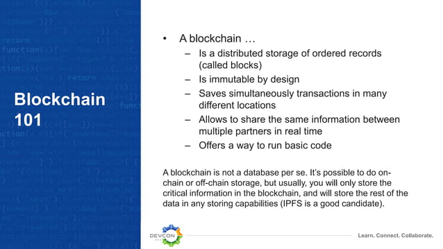 Alfresco & Blockchain | PPTX | Databases | Computer Software and Applications