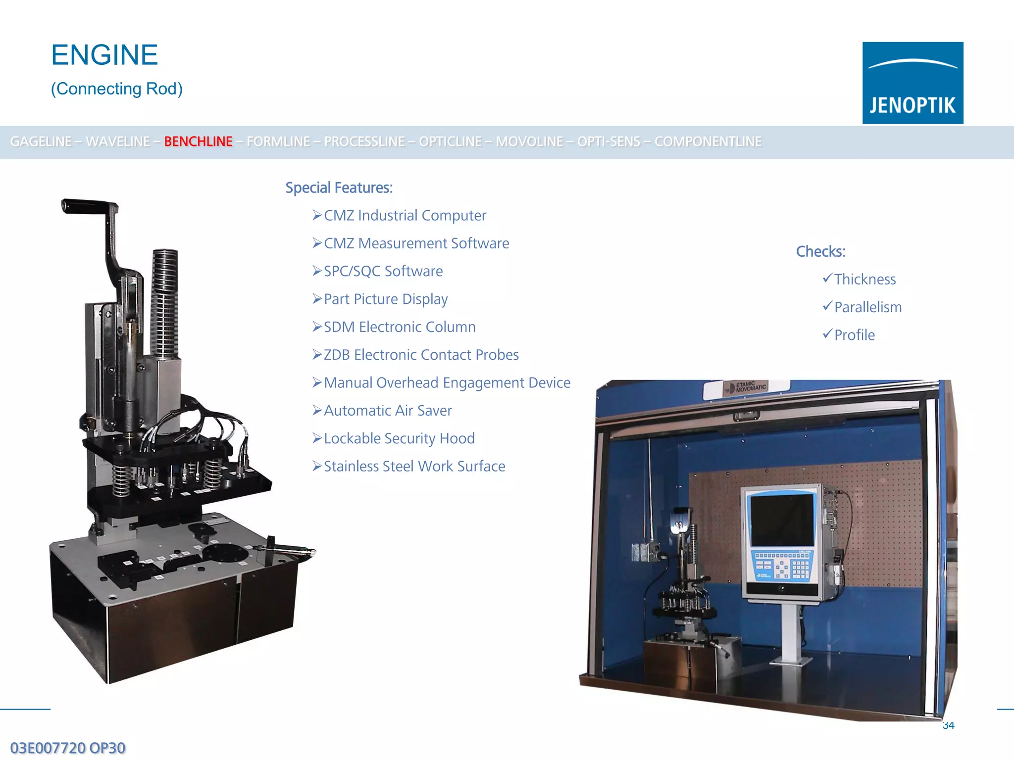 Benchline. Dimensional Metrology Gages for Production Line by Jenoptik ...