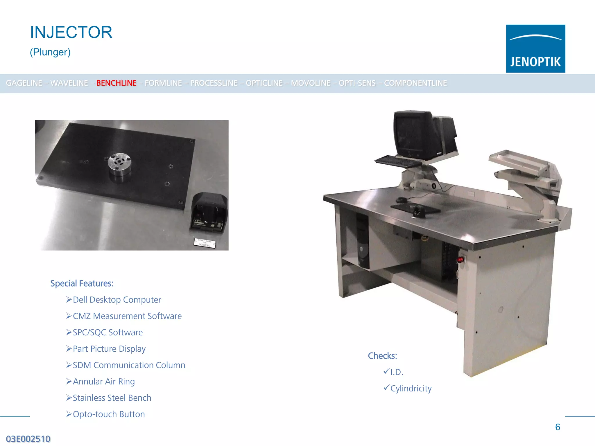 Benchline. Dimensional Metrology Gages for Production Line by Jenoptik ...