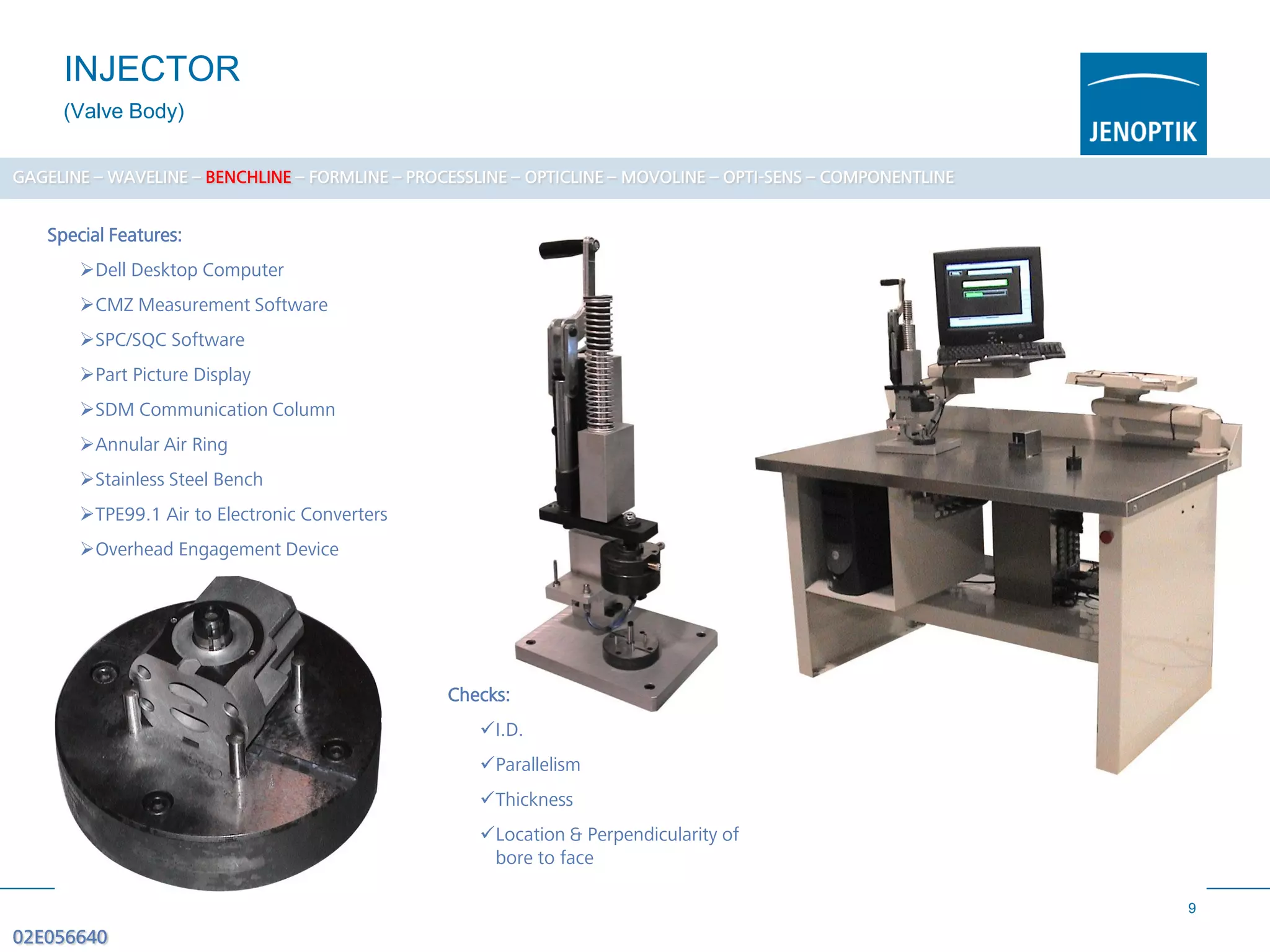Benchline. Dimensional Metrology Gages for Production Line by Jenoptik ...