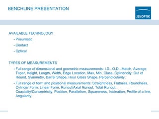 Benchline. Dimensional Metrology Gages for Production Line by Jenoptik ...