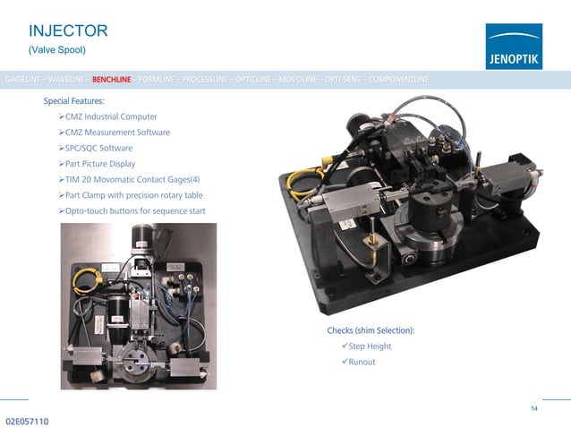 Benchline. Dimensional Metrology Gages for Production Line by Jenoptik ...