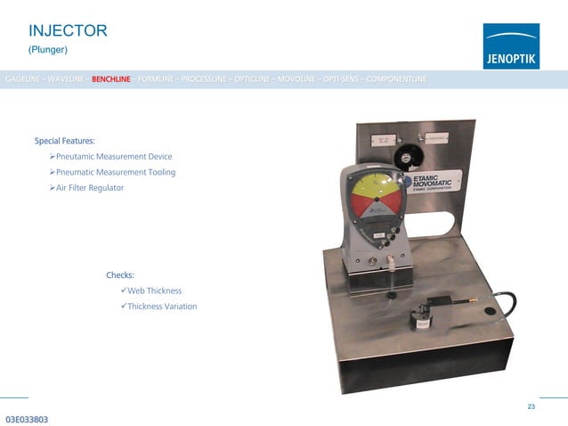 Benchline. Dimensional Metrology Gages for Production Line by Jenoptik ...