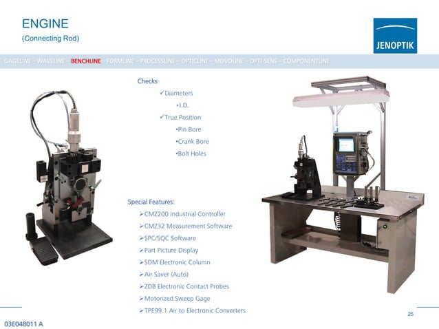 Benchline. Dimensional Metrology Gages for Production Line by Jenoptik ...