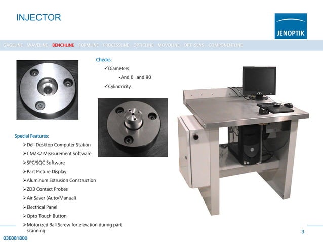 Benchline. Dimensional Metrology Gages for Production Line by Jenoptik ...