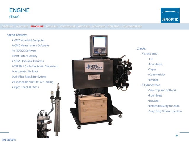 Benchline. Dimensional Metrology Gages for Production Line by Jenoptik ...