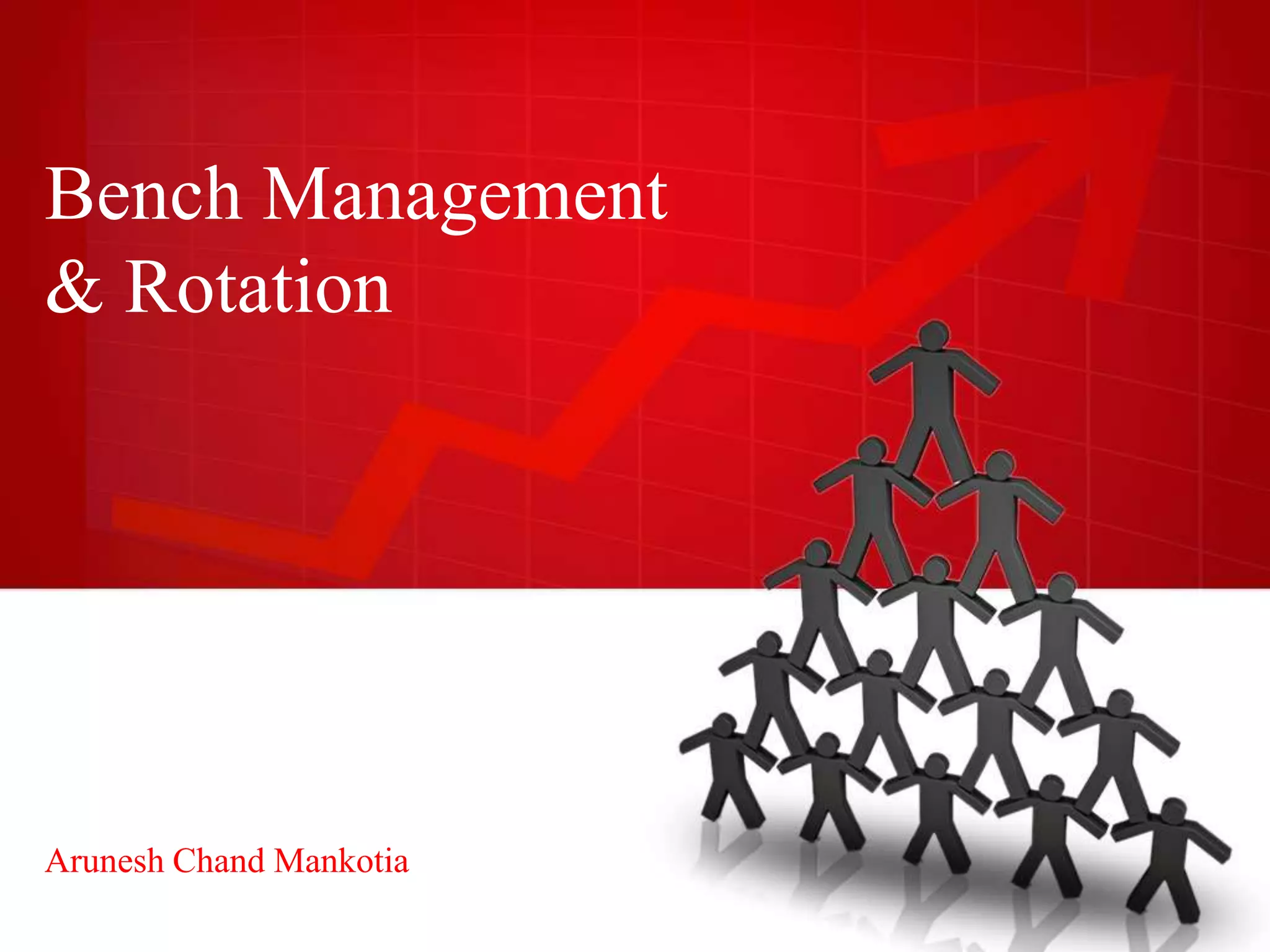 Bench management arunesh chand mankotia | PPTX