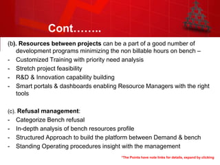 Bench management arunesh chand mankotia | PPTX