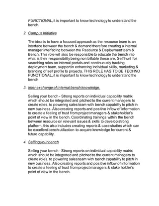 Bench management - arunesh chand mankotia | DOCX