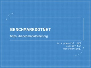 BenchMark: Performance Analysis | PPT