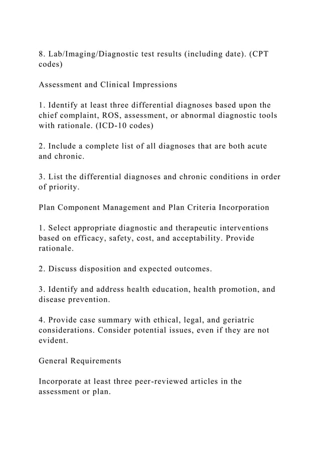 Benchmark - Academic Clinical History and Physical NoteAcade.docx
