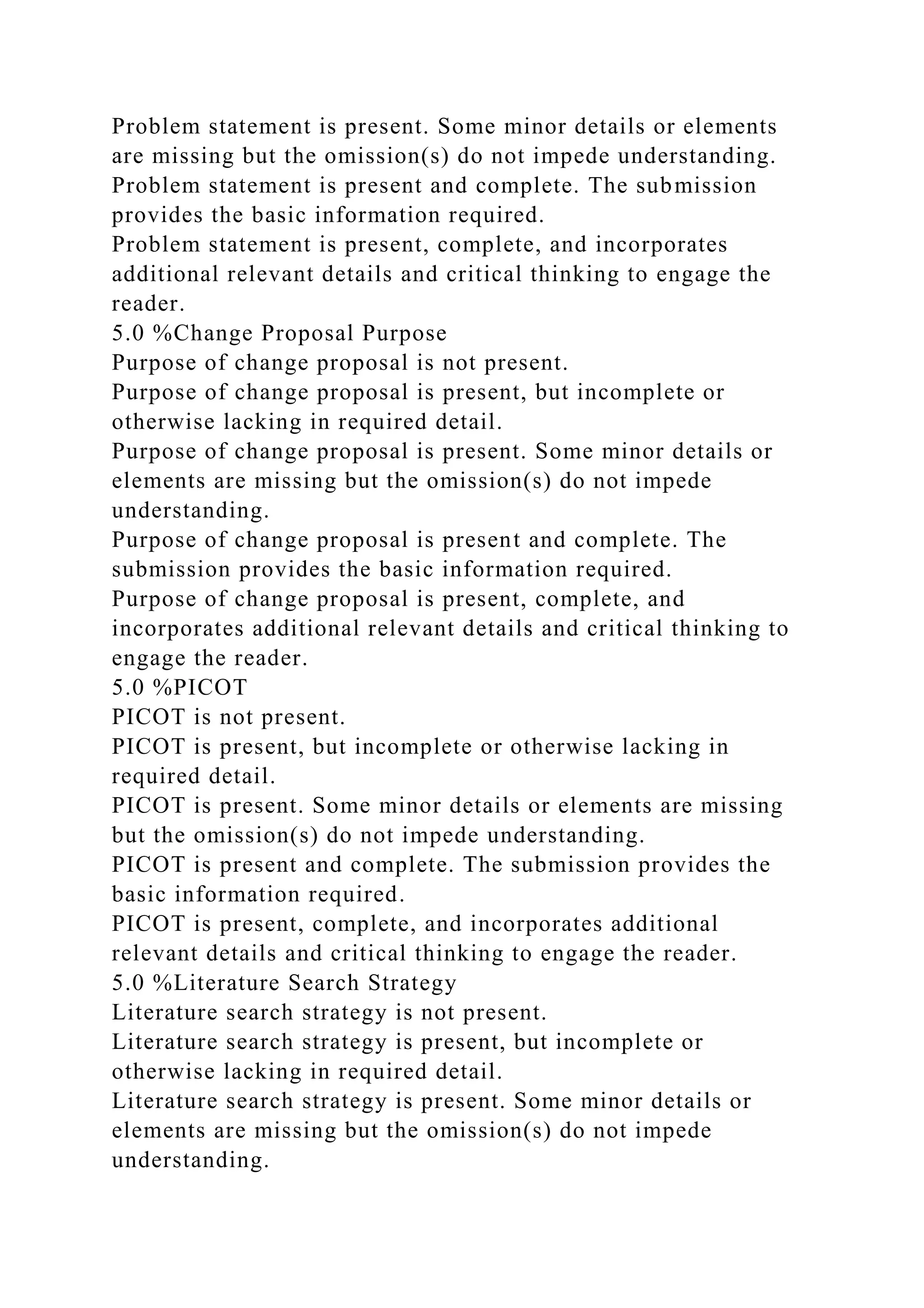 Benchmark - Capstone Project Change Proposal rubric1Unsatisf.docx