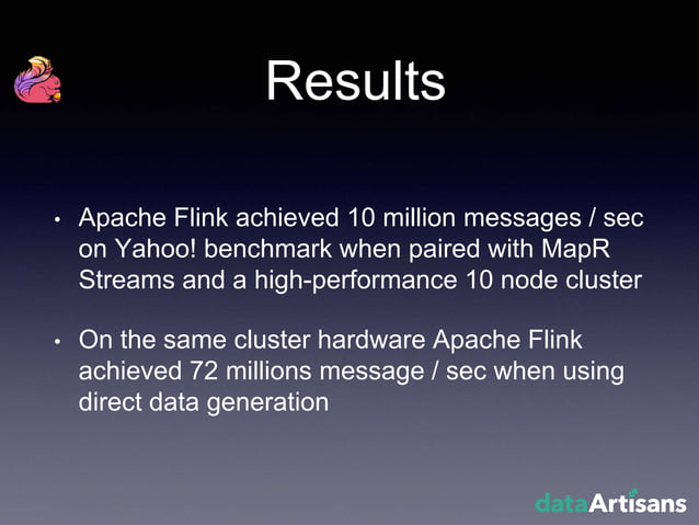 Extending the Yahoo Streaming Benchmark + MapR Benchmarks | PPT