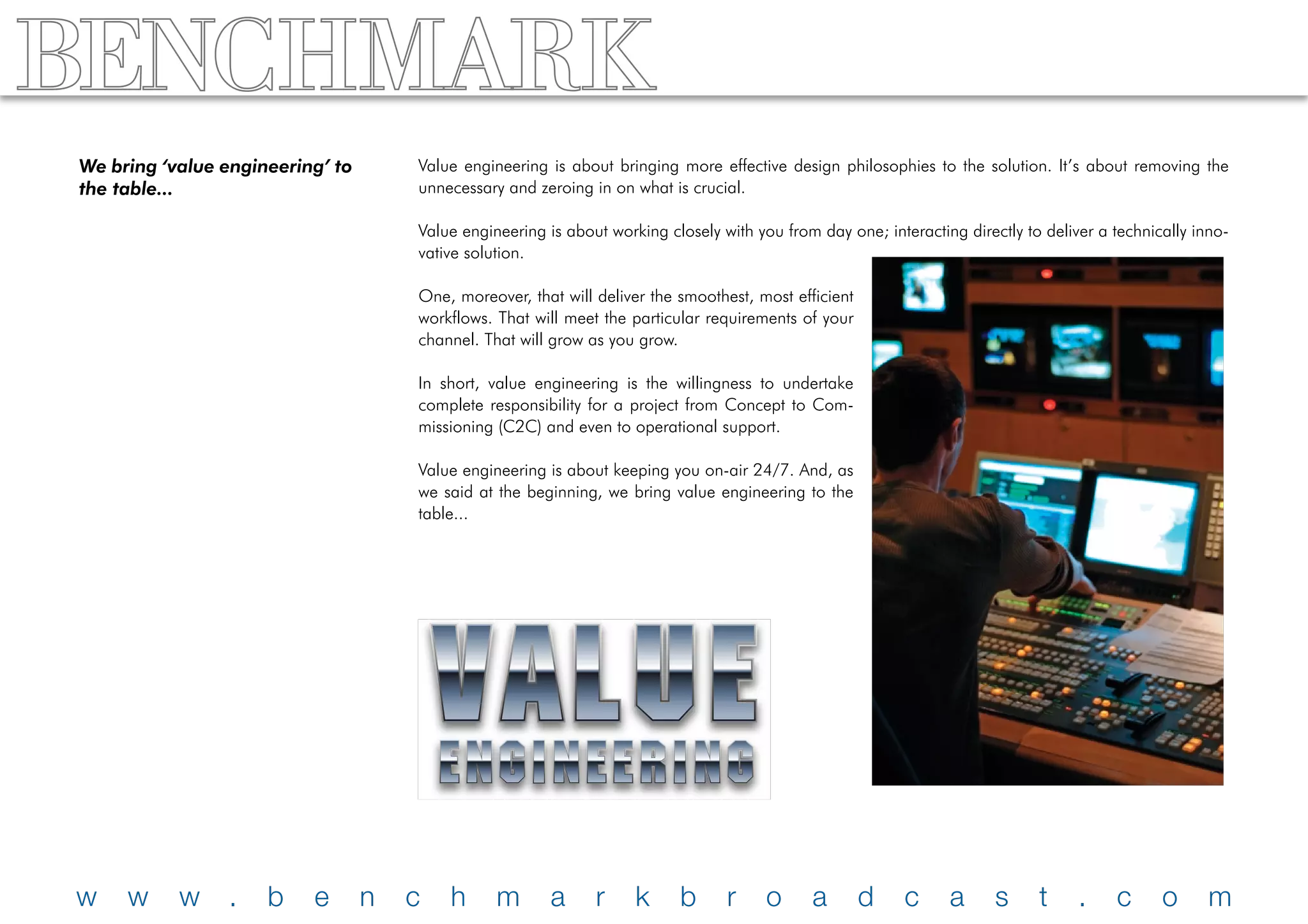 Benchmark Broadcast Corporate Profile | PPT
