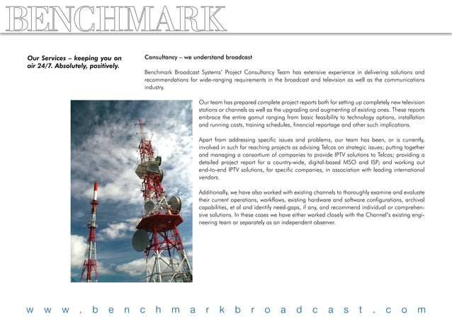 Benchmark Broadcast Corporate Profile | PPT