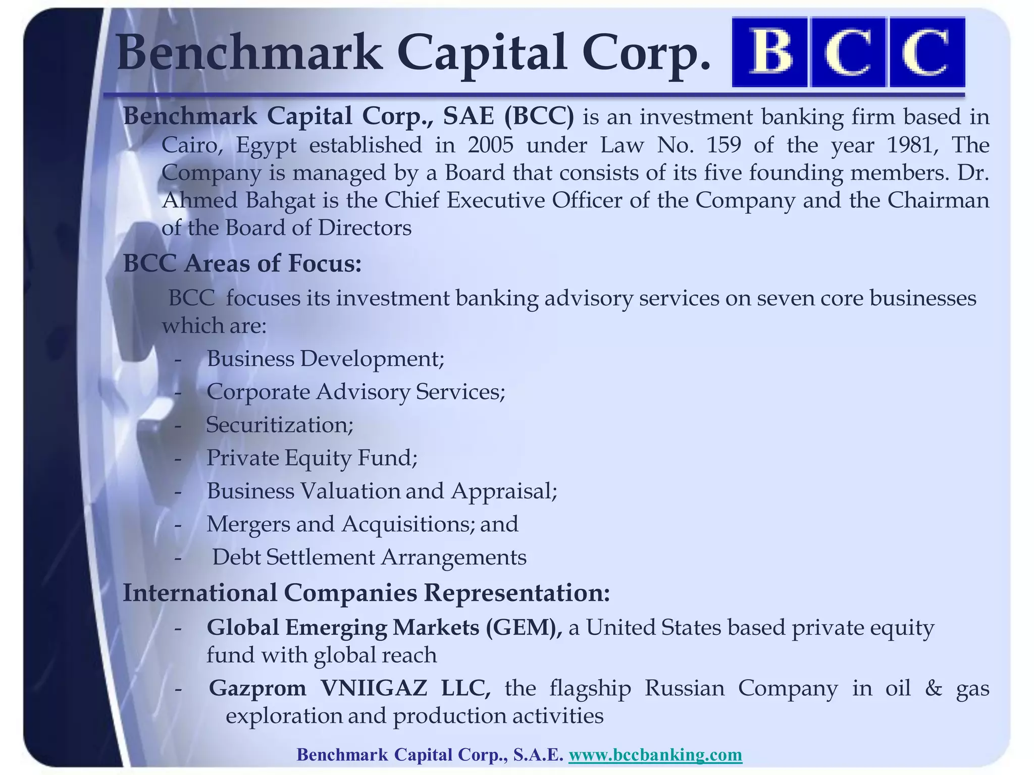 Benchmark Group Of Companies Business Profiles | PDF