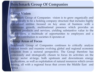 Benchmark Group Of Companies Business Profiles | PDF