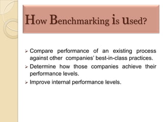 Benchmarking | PPTX | Databases | Computer Software and Applications