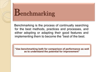 Benchmarking | PPT