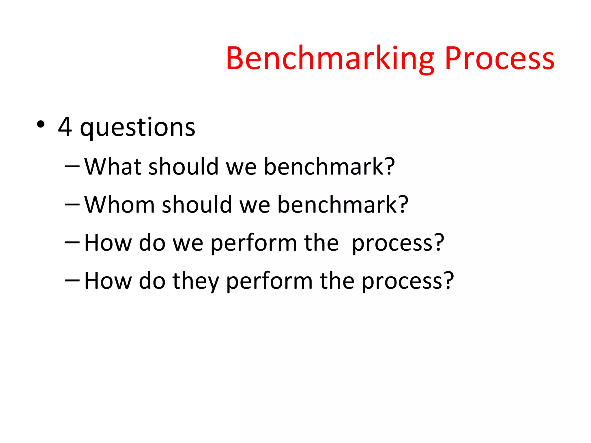 Benchmarking | PPT
