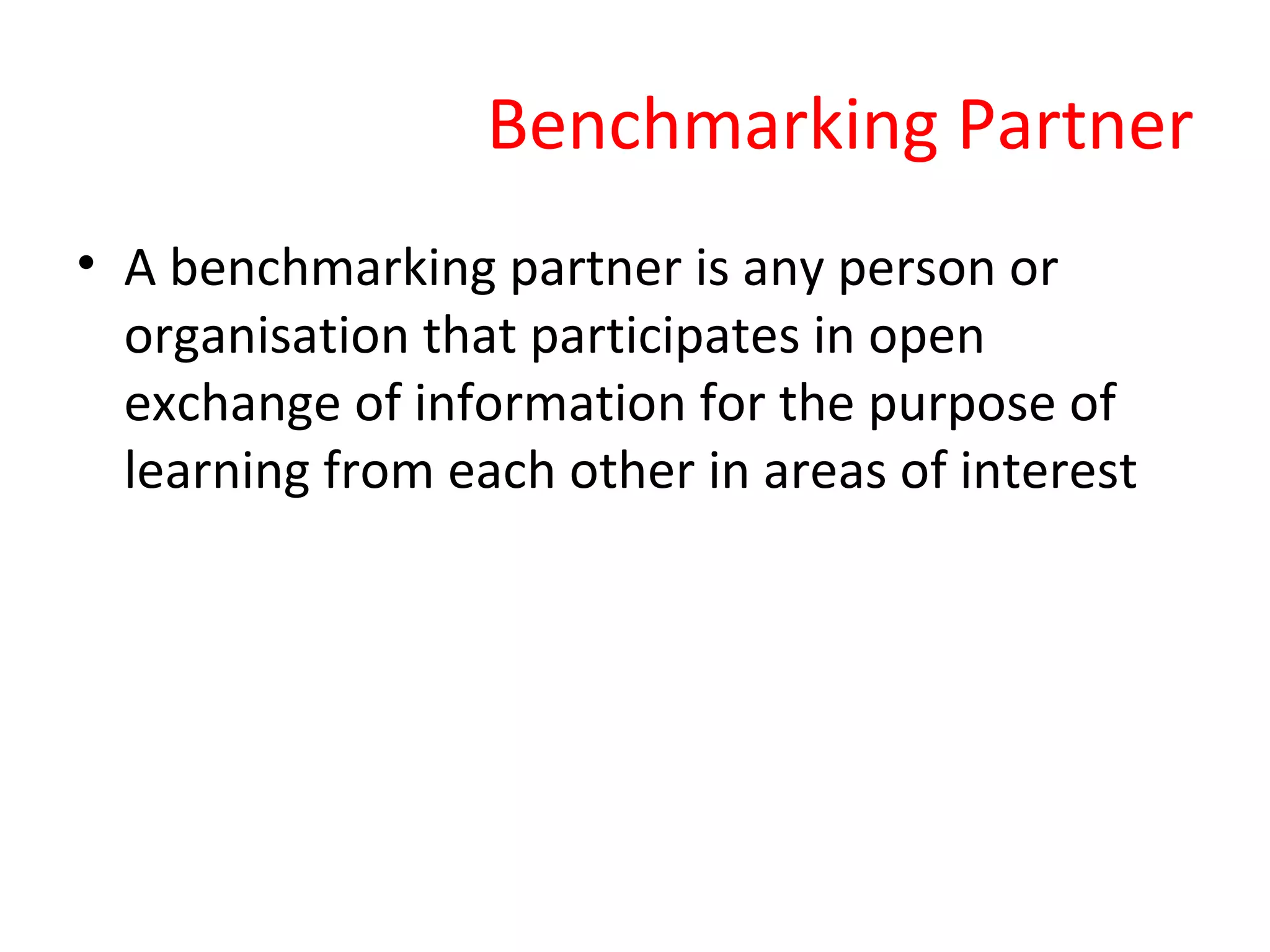 Benchmarking | PPT