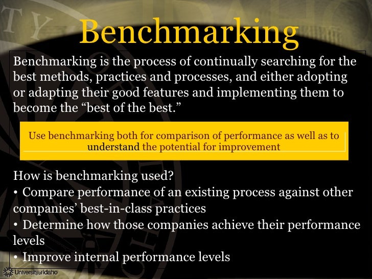 Benchmarking