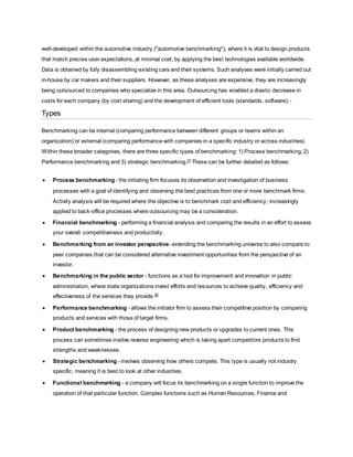 Benchmarking | DOCX