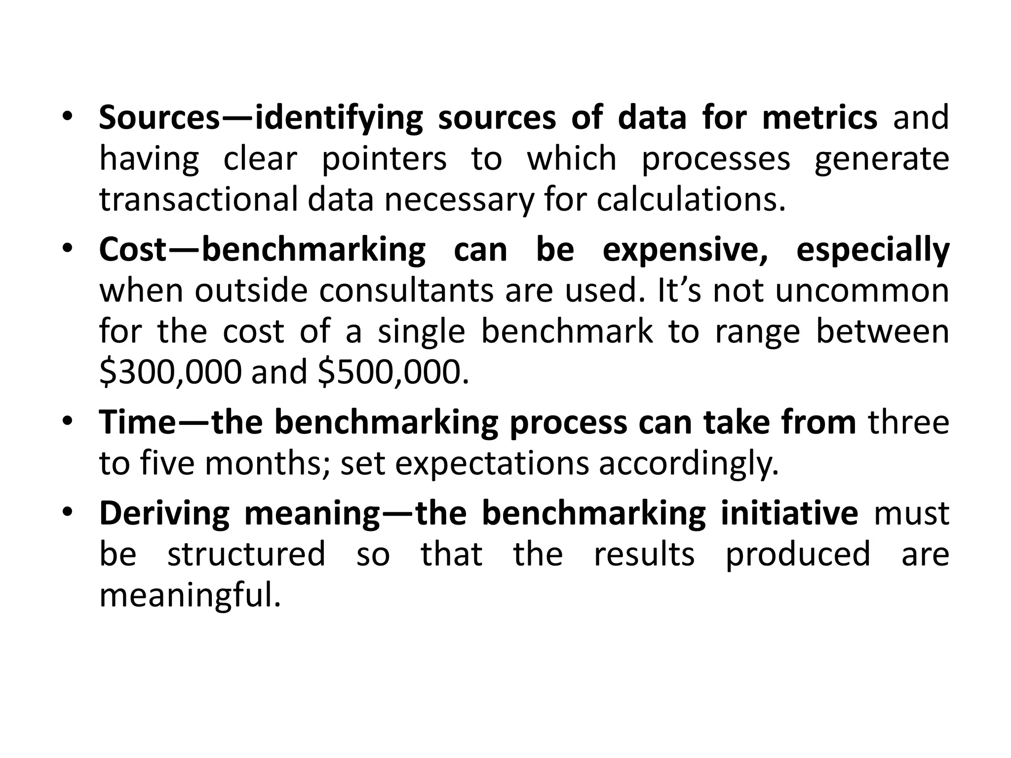 Benchmarking | PPTX