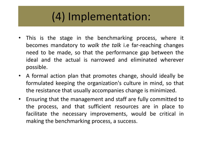 Benchmarking | PPTX | Computer Software and Applications | Computing