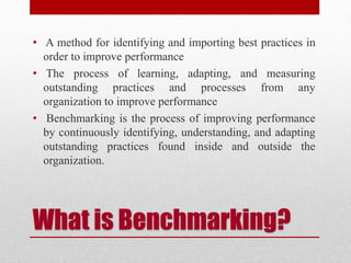 Benchmarking | PPTX